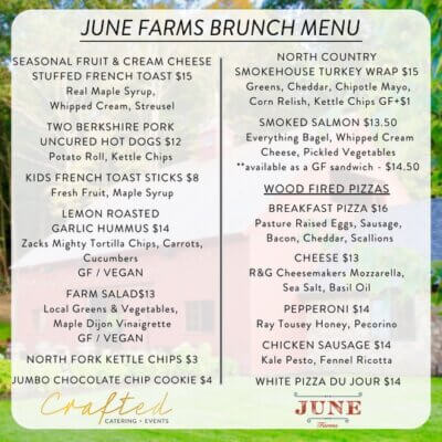 Delicious Menus at June Farms